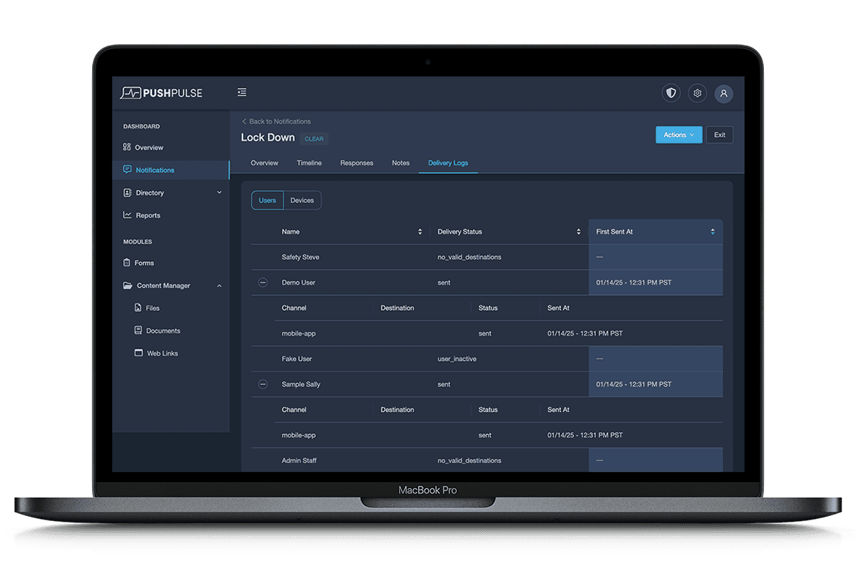 Emergency Alert & Incident Management Software | PushPulse